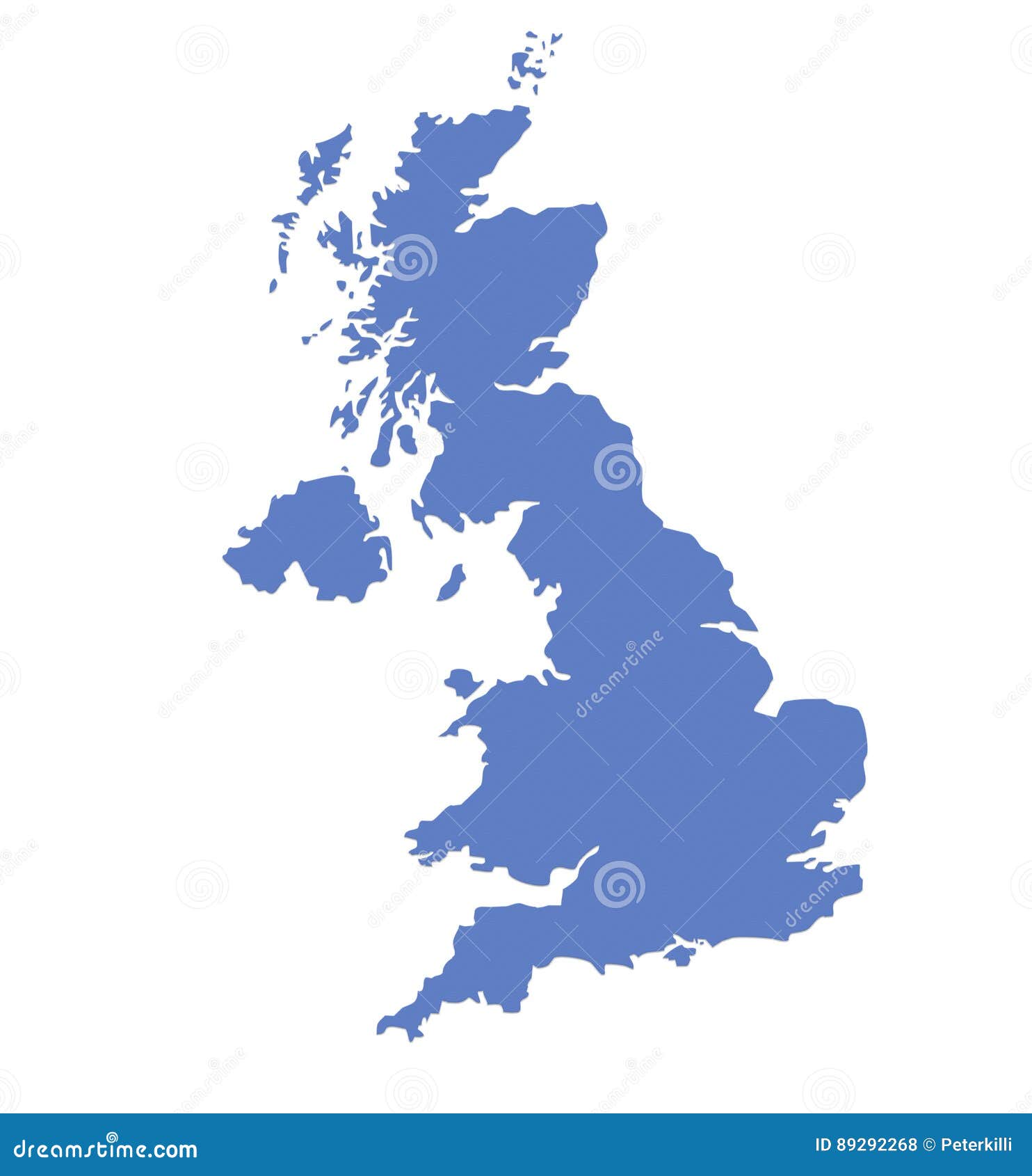 UK Map stock illustration. Illustration of color, great - 89292268