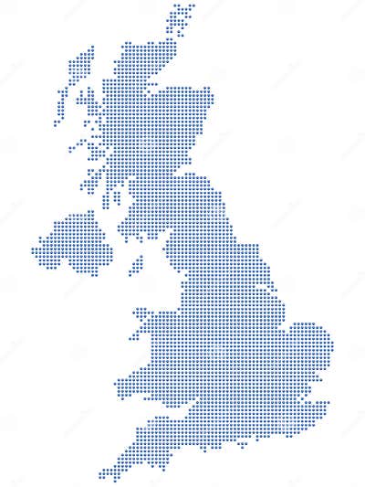 UK map dots stock vector. Illustration of europe, country - 11006082