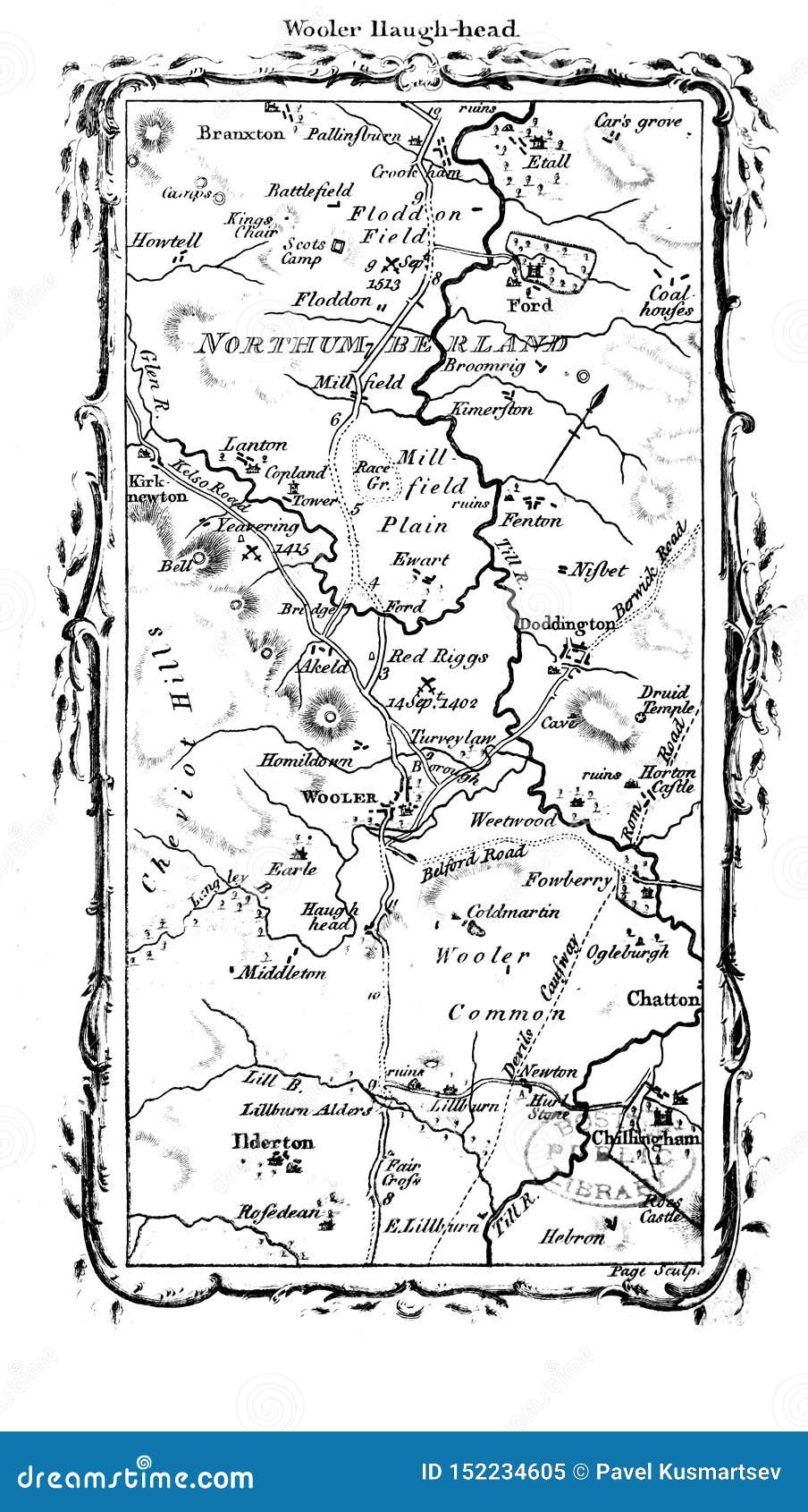 UK map. Old image stock illustration. Illustration of orientate - 152234605