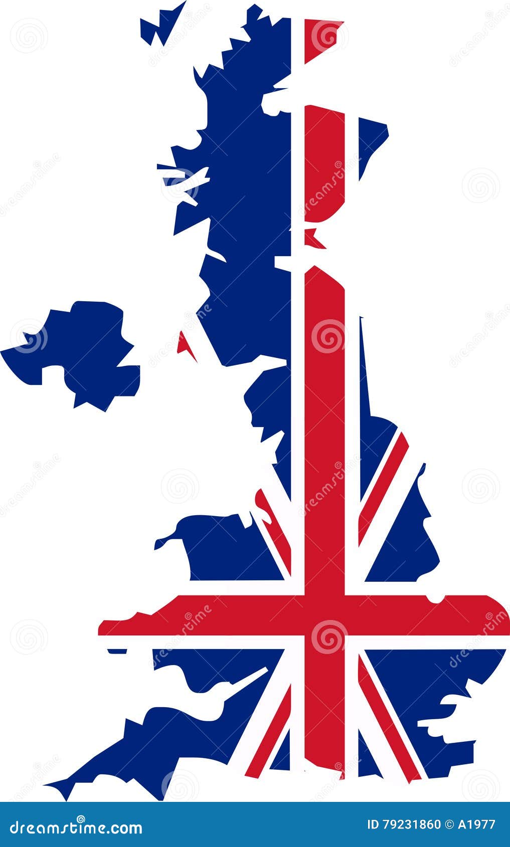 UK Map with Union Jack Pattern Stock Vector - Illustration of european ...