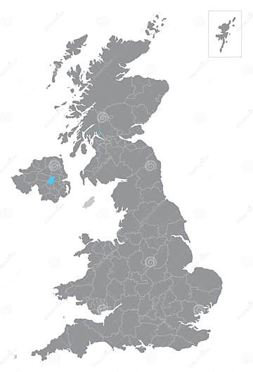 UK Vector Map with Subdivisions Stock Vector - Illustration of london ...