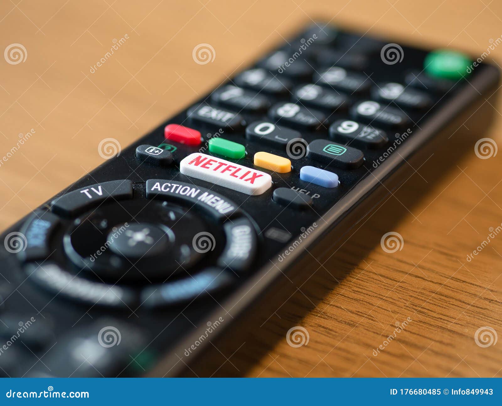UK, March 2020: Netflix Remote Control Editorial Image - Image of ...