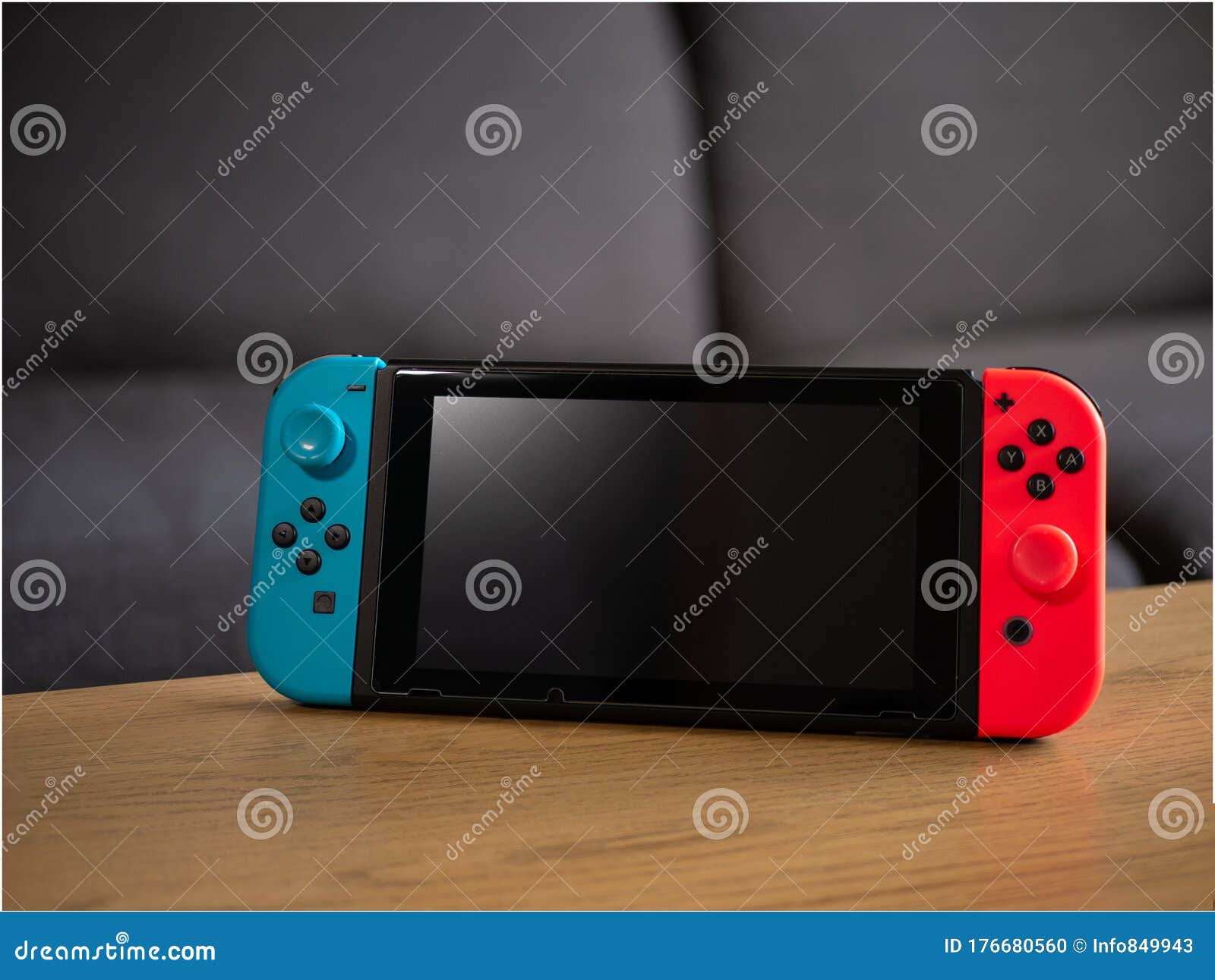 UK, March 2020: Nintendo Switch Handheld Console in Home Setting ...
