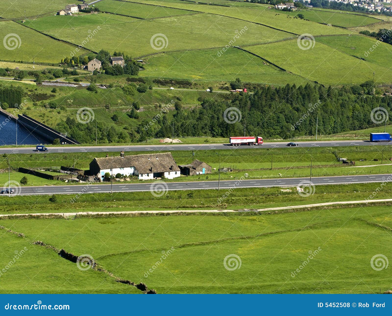 UK Motorway, M62, Near Junction 22 Stock Photo - Image of highest ...