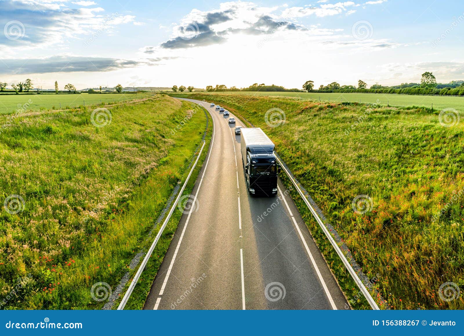 Uk Motorway Road Overhead View at Daylight Stock Image - Image of ...