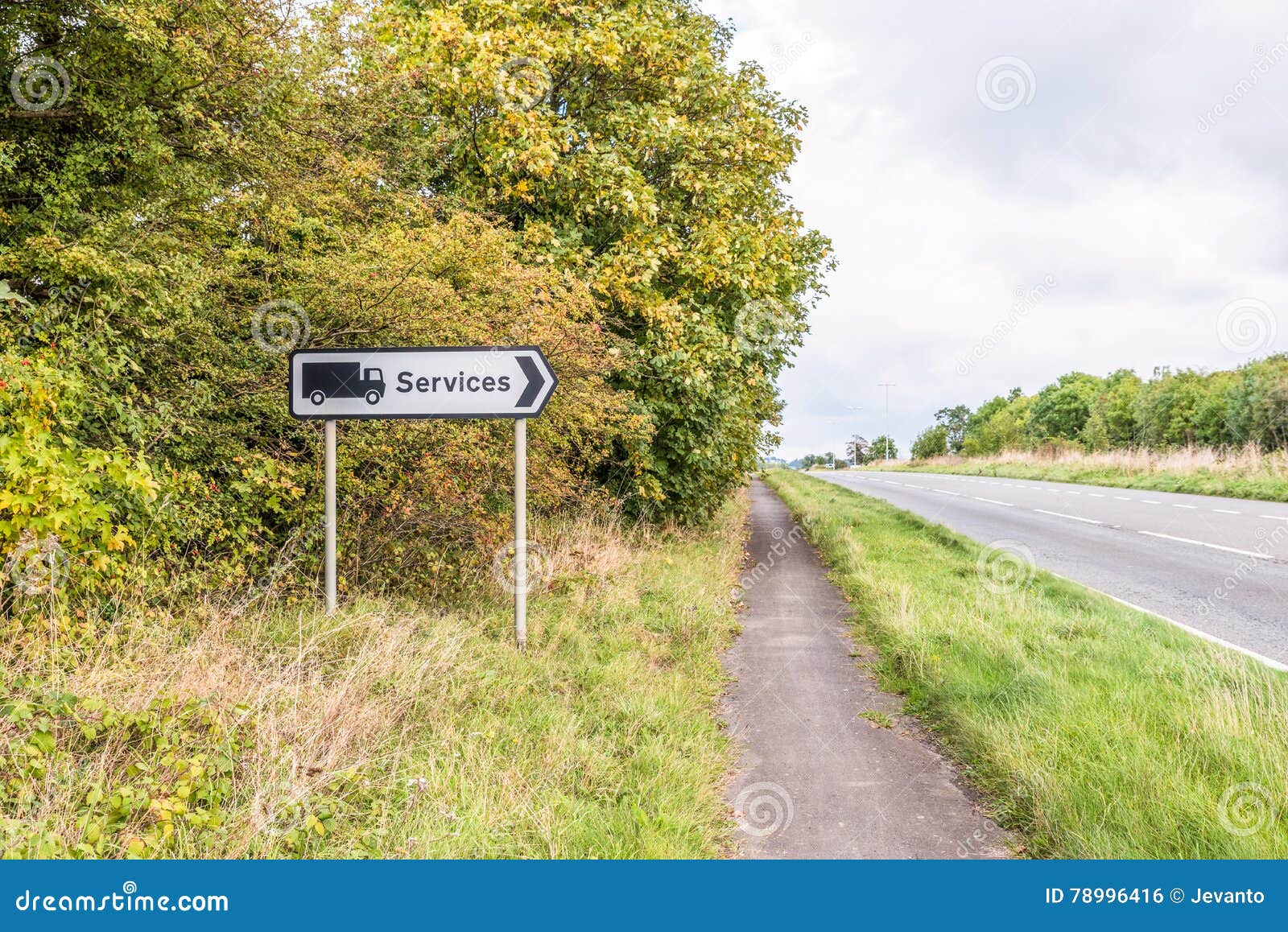 UK Motorway Services Road Sign Stock Photo - Image of modern, fuel ...