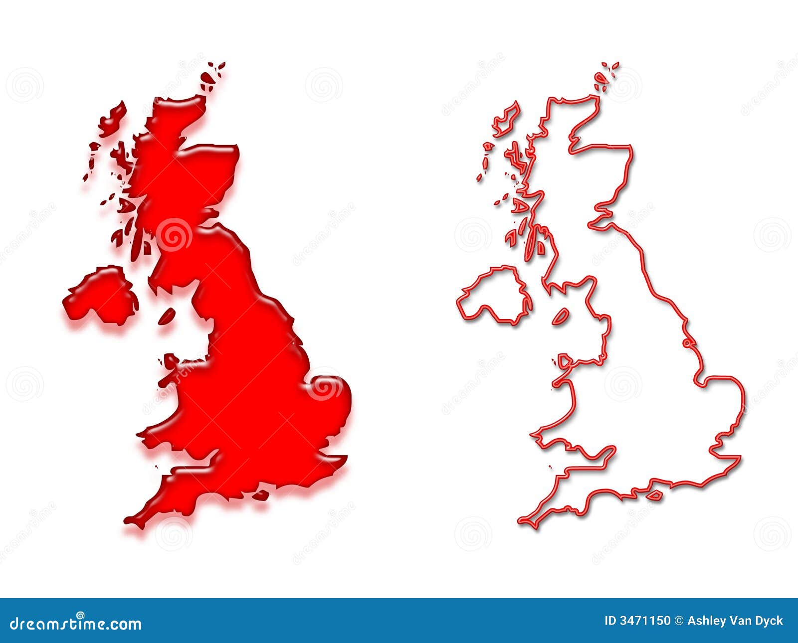 UK Outlines stock illustration. Illustration of country - 3471150