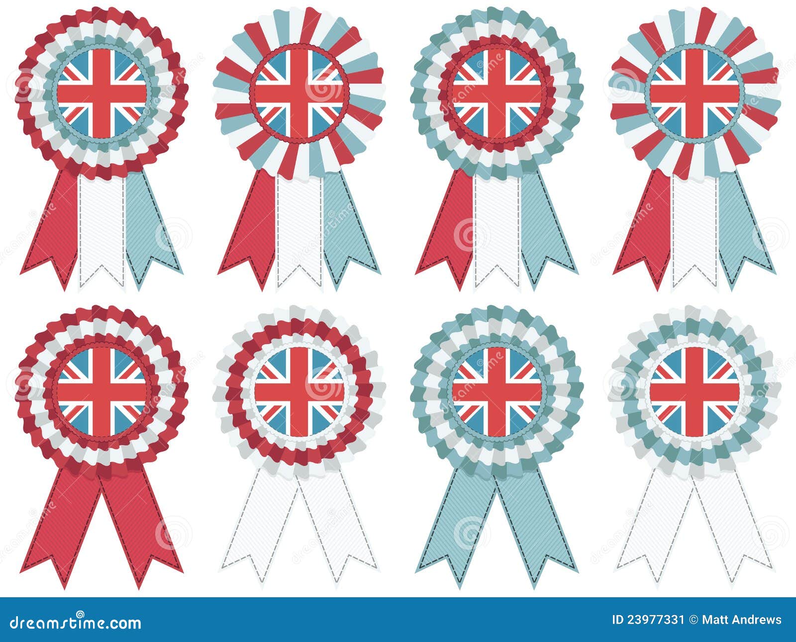 Uk rosettes stock vector. Illustration of object, clip - 23977331