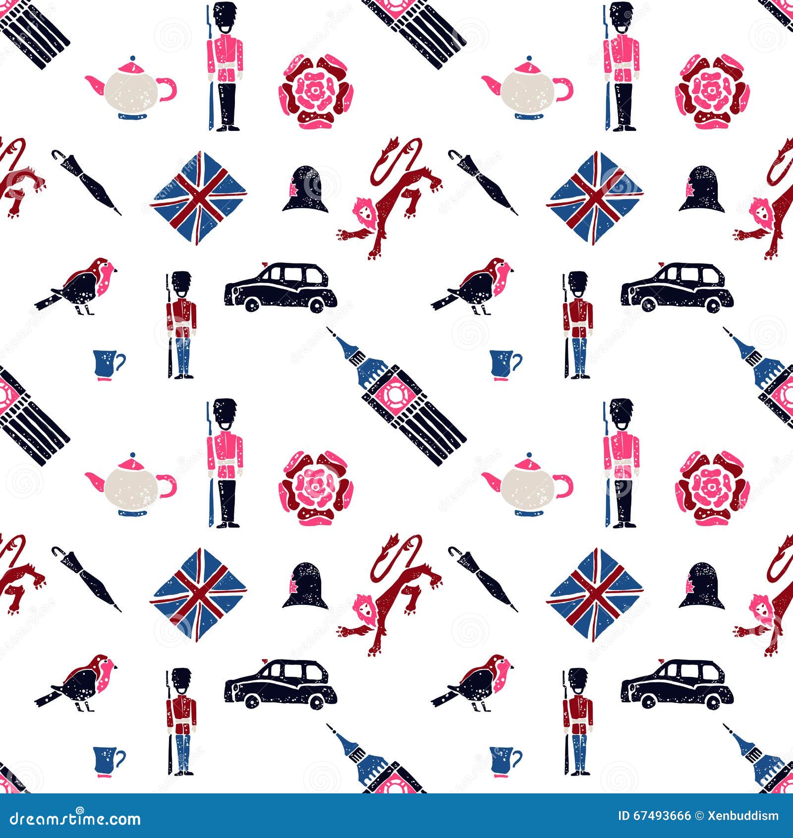 UK seamless pattern stock illustration. Illustration of great - 67493666