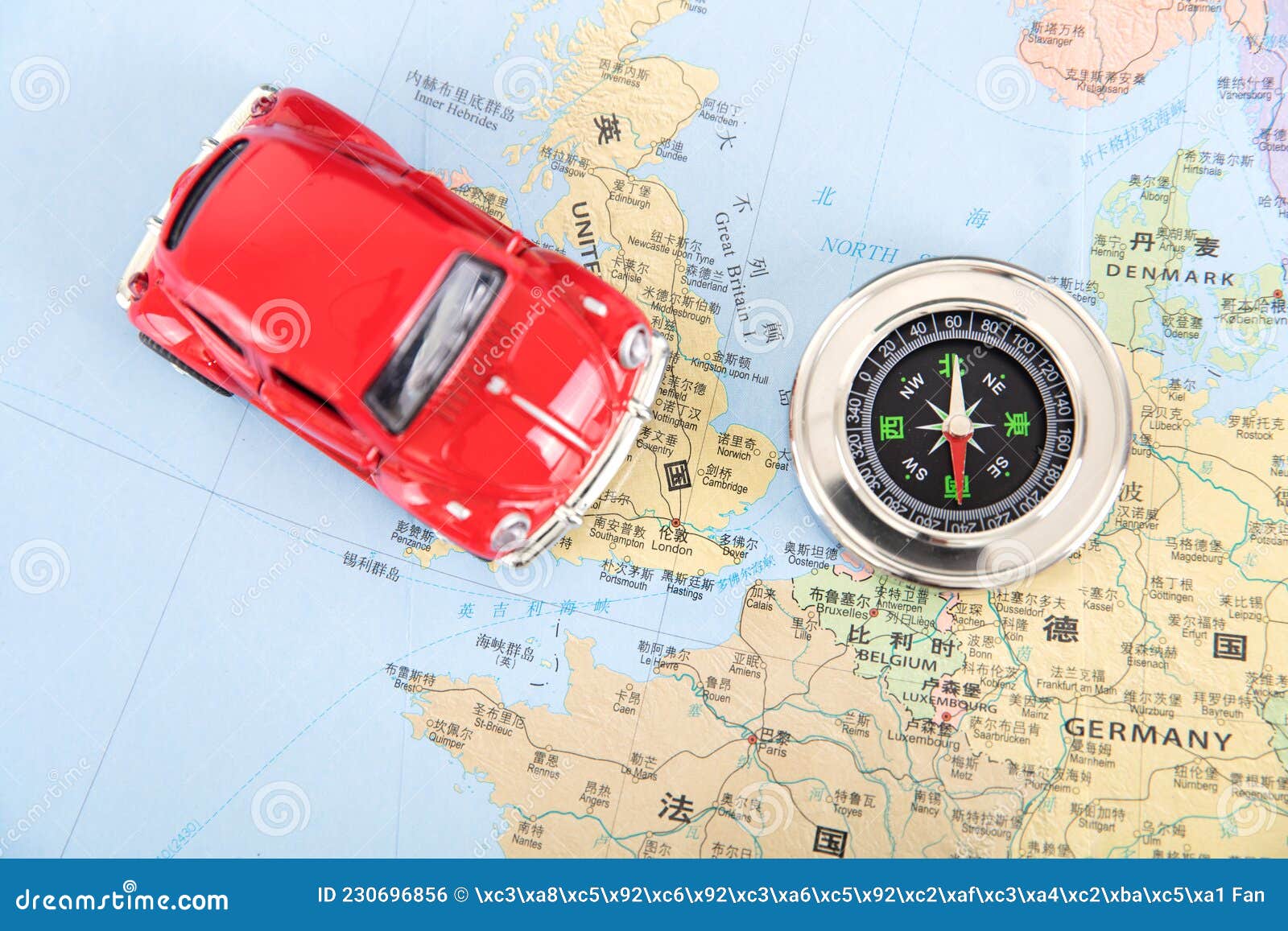 UK Self Driving Scheme on Map Stock Photo - Image of europe, freedom ...