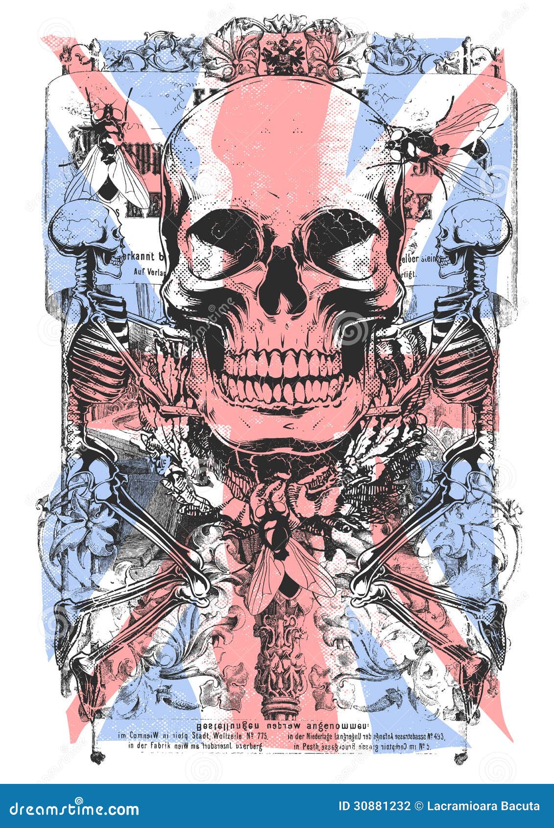 UK skull stock vector. Illustration of british, england - 30881232