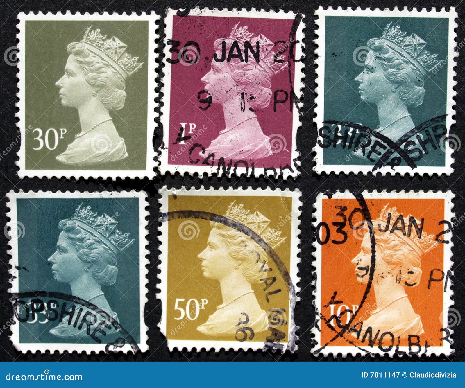 UK Stamps editorial photography. Image of queen, communication - 7011147