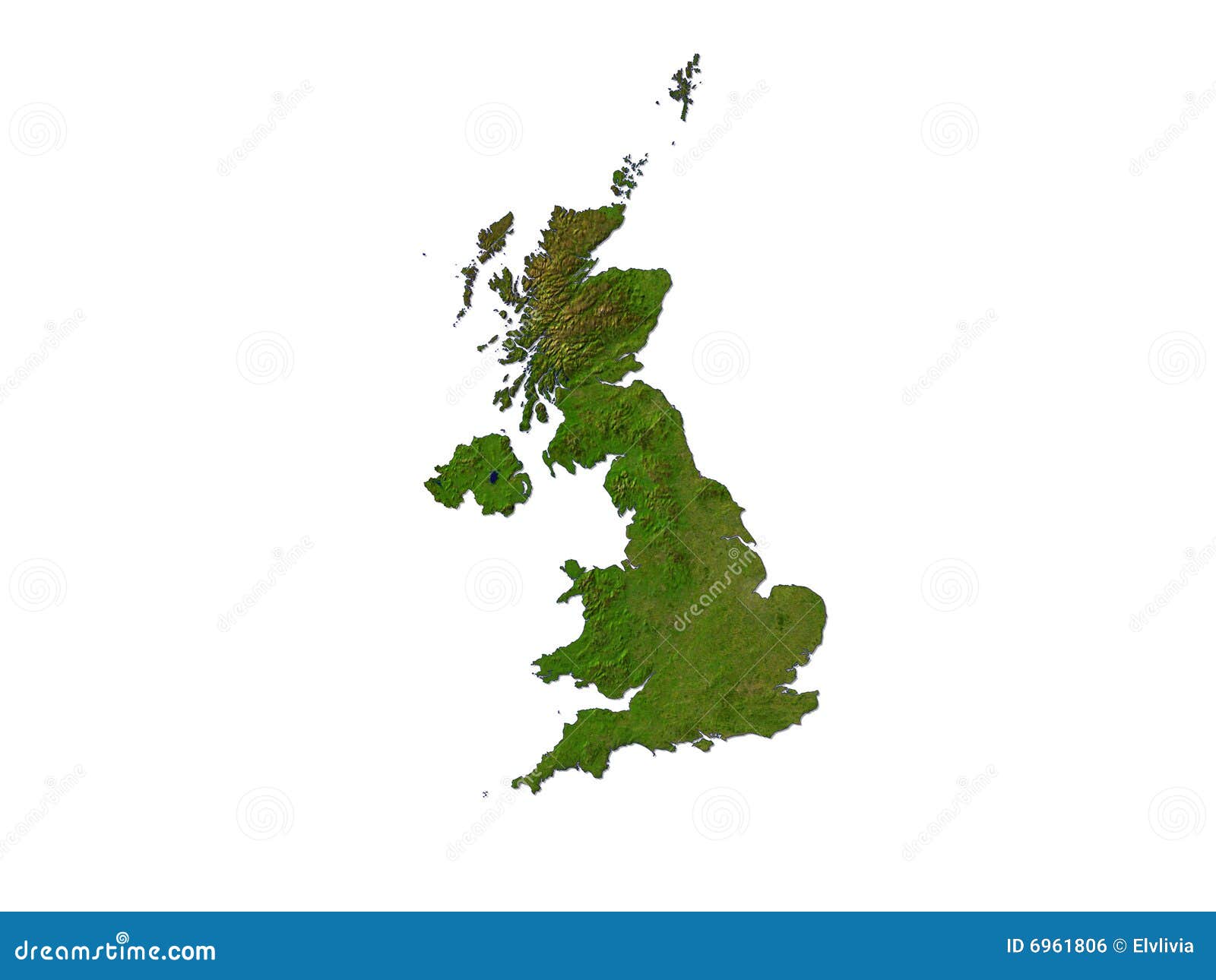 The UK On White Background Royalty Free Stock Image - Image: 6961806