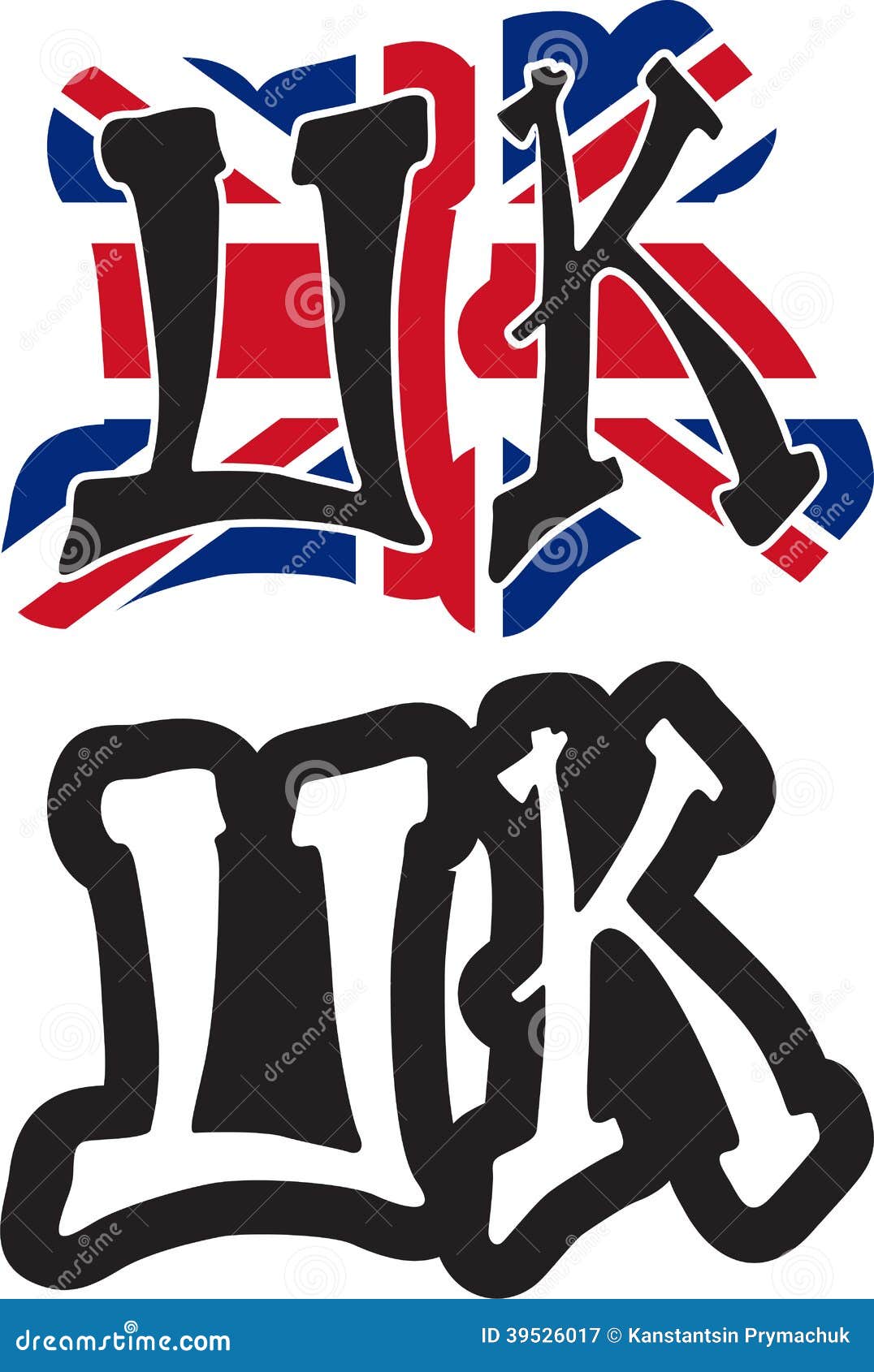 UK Word Graffiti Different Style. Vector Stock Vector - Illustration of ...