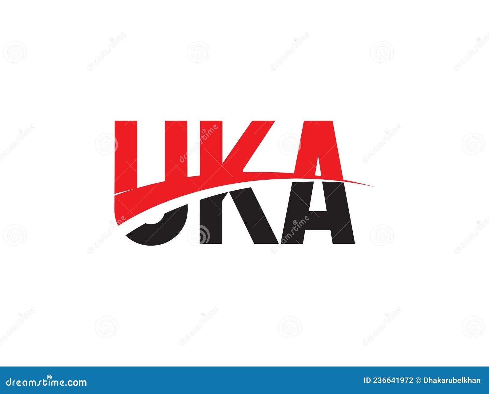 UKA Letter Initial Logo Design Vector Illustration Stock Vector ...