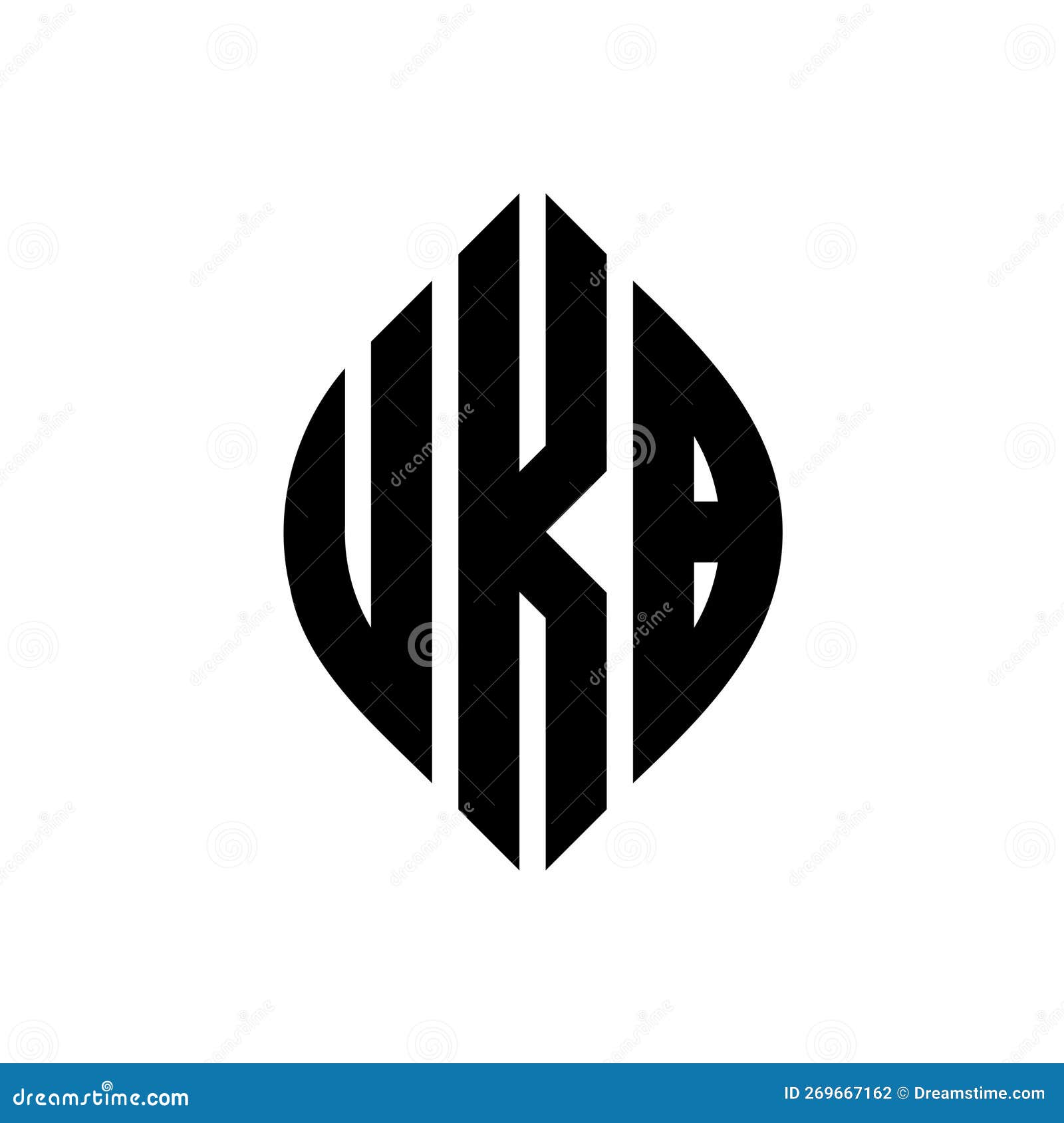 UKB Circle Letter Logo Design with Circle and Ellipse Shape. UKB ...