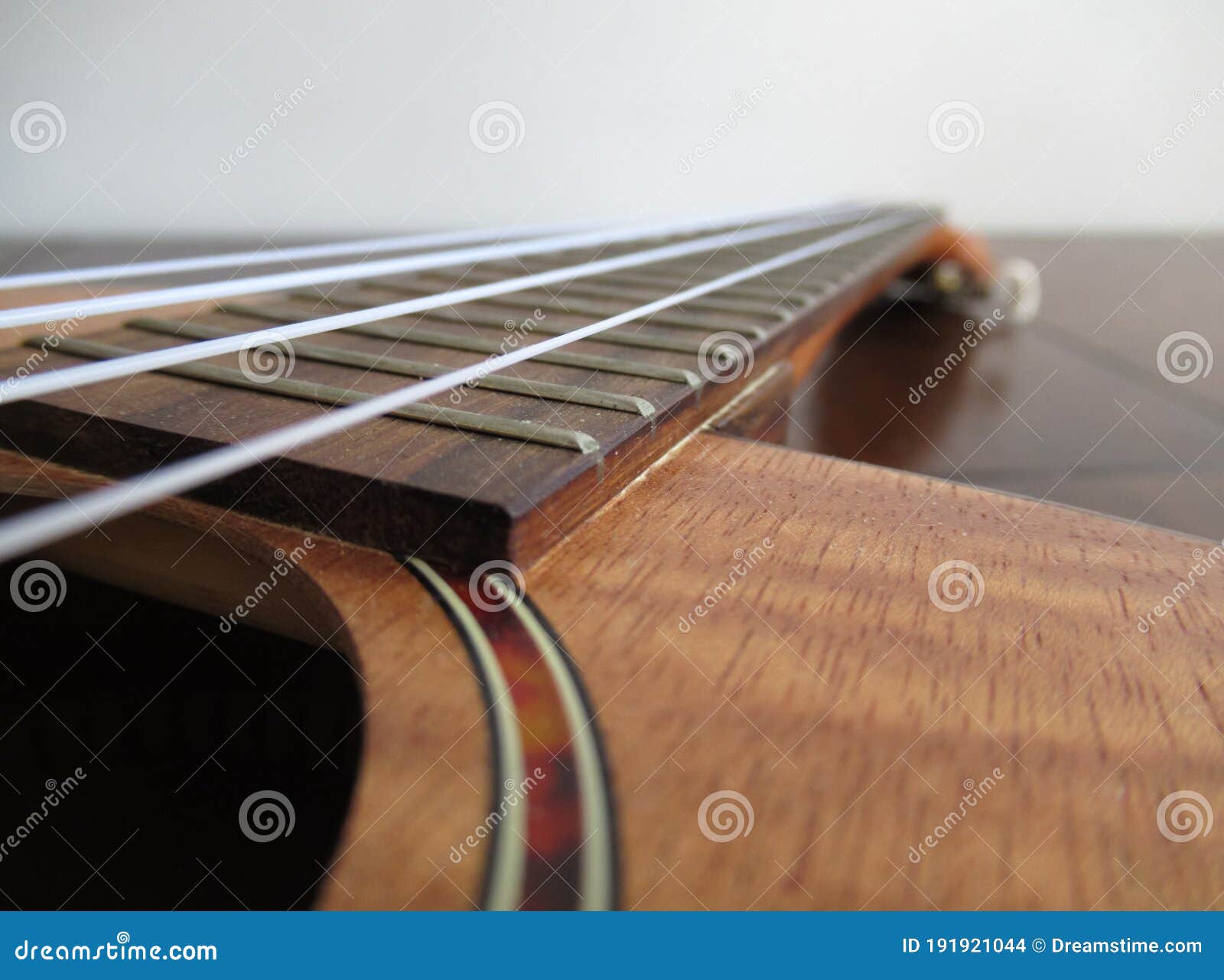 Ukelele Hawaiian Instrument Strings Close-up Macro Fretboard Stock ...