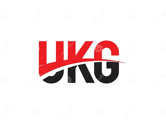 UKG Letter Initial Logo Design Vector Illustration Stock Vector ...