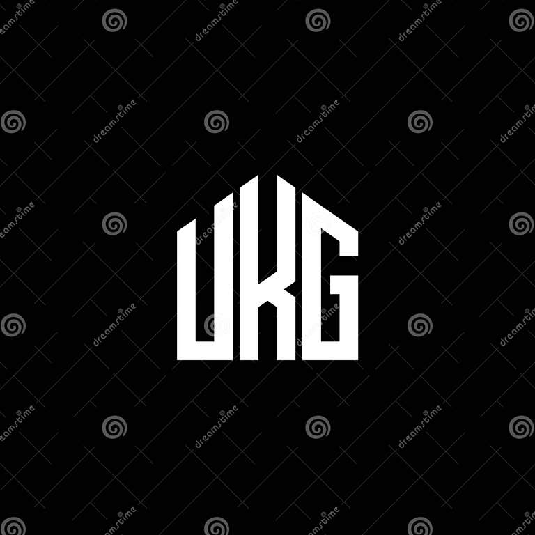 UKG Letter Logo Design on BLACK Background. UKG Creative Initials ...