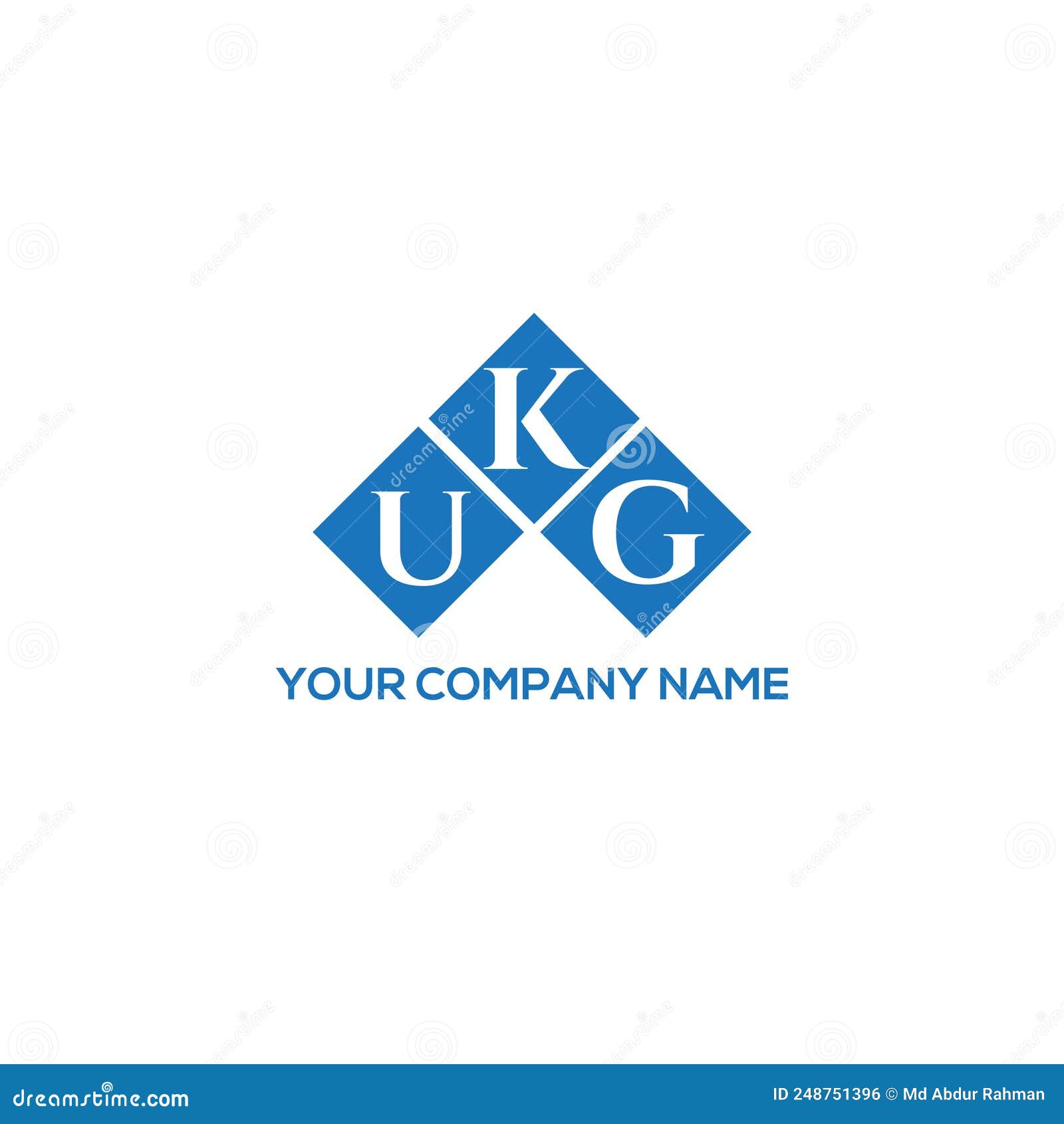 UKG Letter Logo Design on WHITE Background. UKG Creative Initials ...