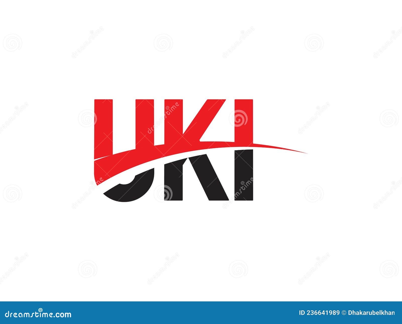 UKI Letter Initial Logo Design Vector Illustration Stock Vector ...