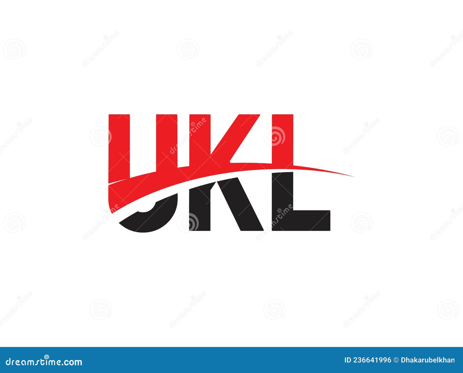 UKL Letter Initial Logo Design Vector Illustration Stock Vector ...