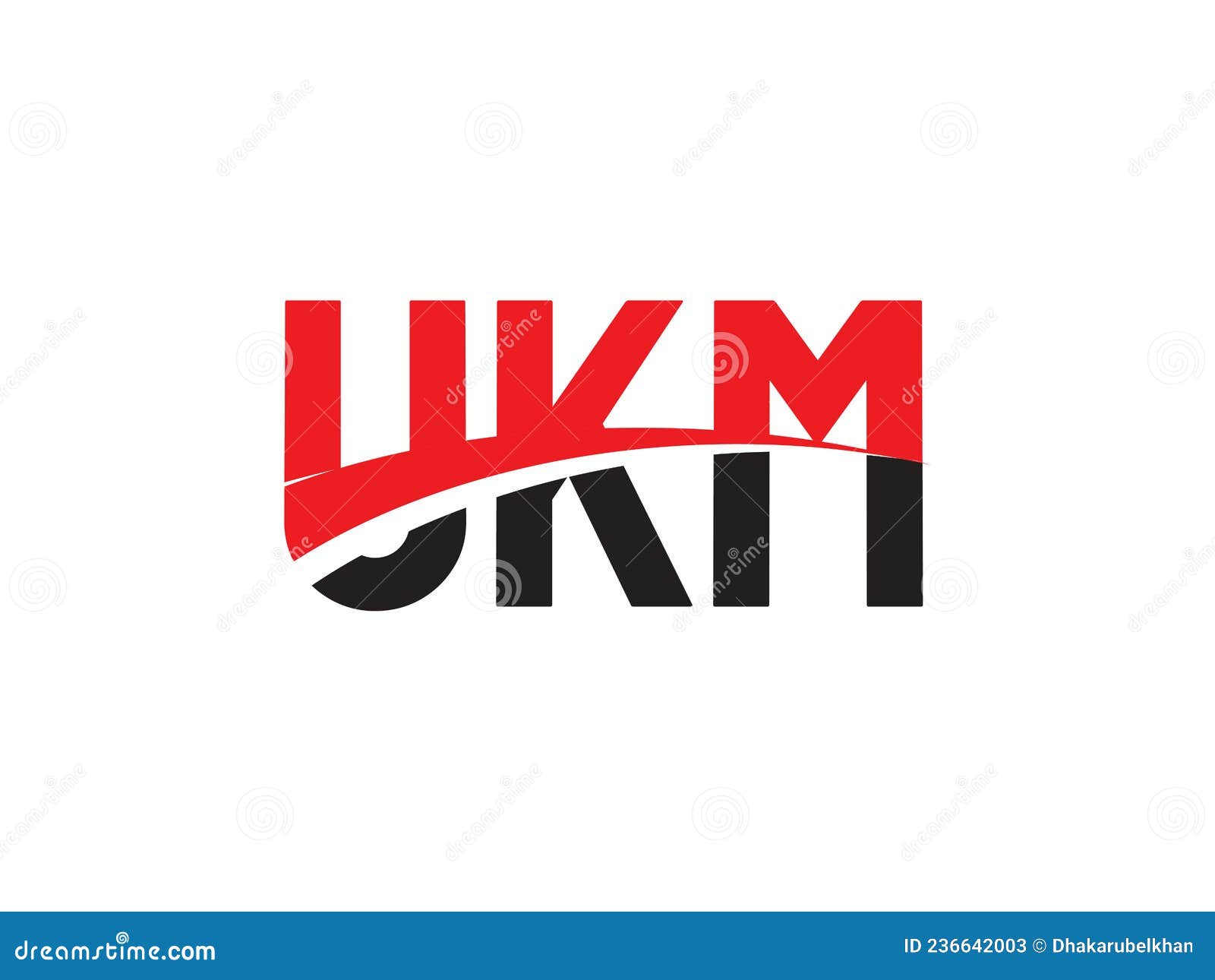 UKM Letter Initial Logo Design Vector Illustration Stock Vector ...