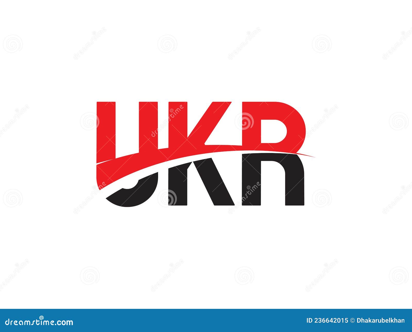 UKR Letter Initial Logo Design Vector Illustration Stock Vector ...