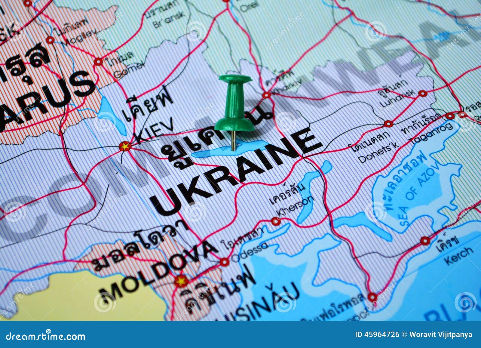 Ukraina mapa zdjęcie stock. Obraz złożonej z kryminalny - 45964726