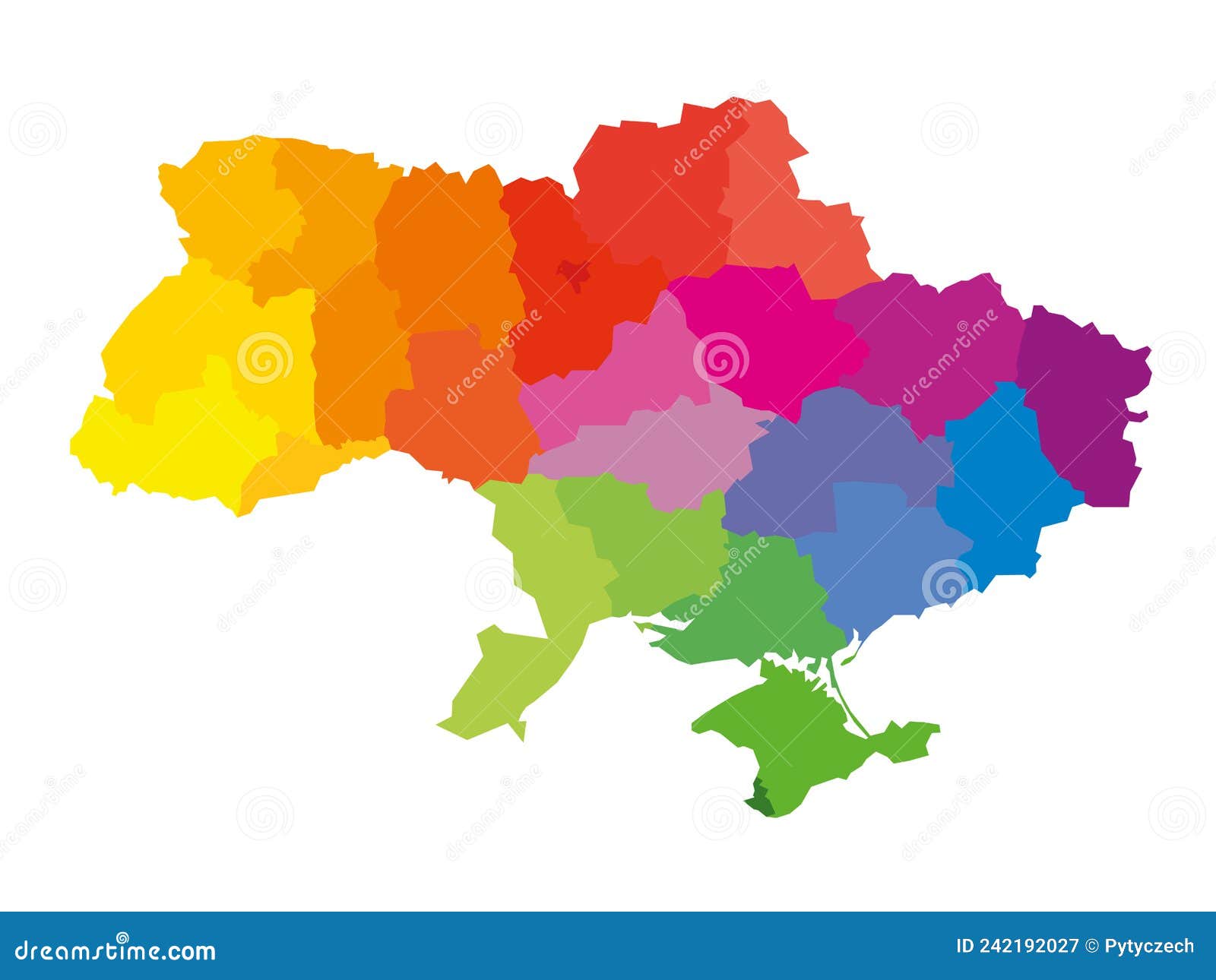 Ukraine - Administrative Map of Oblasts Stock Vector - Illustration of ... Ukraine - Administrative Map of Oblasts Stock Vector - Illustration of ...