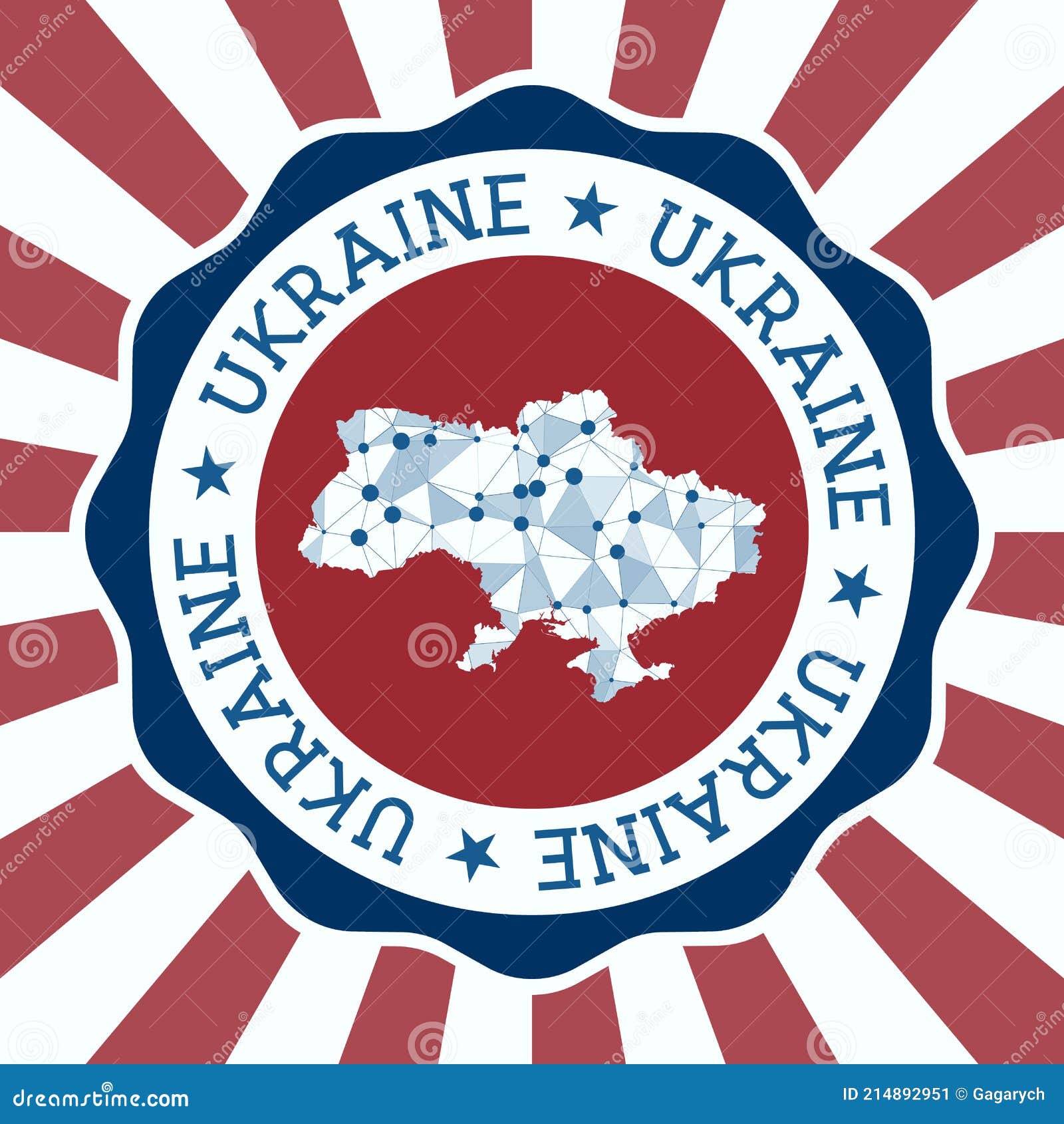 Ukraine Badge. stock vector. Illustration of country - 214892951