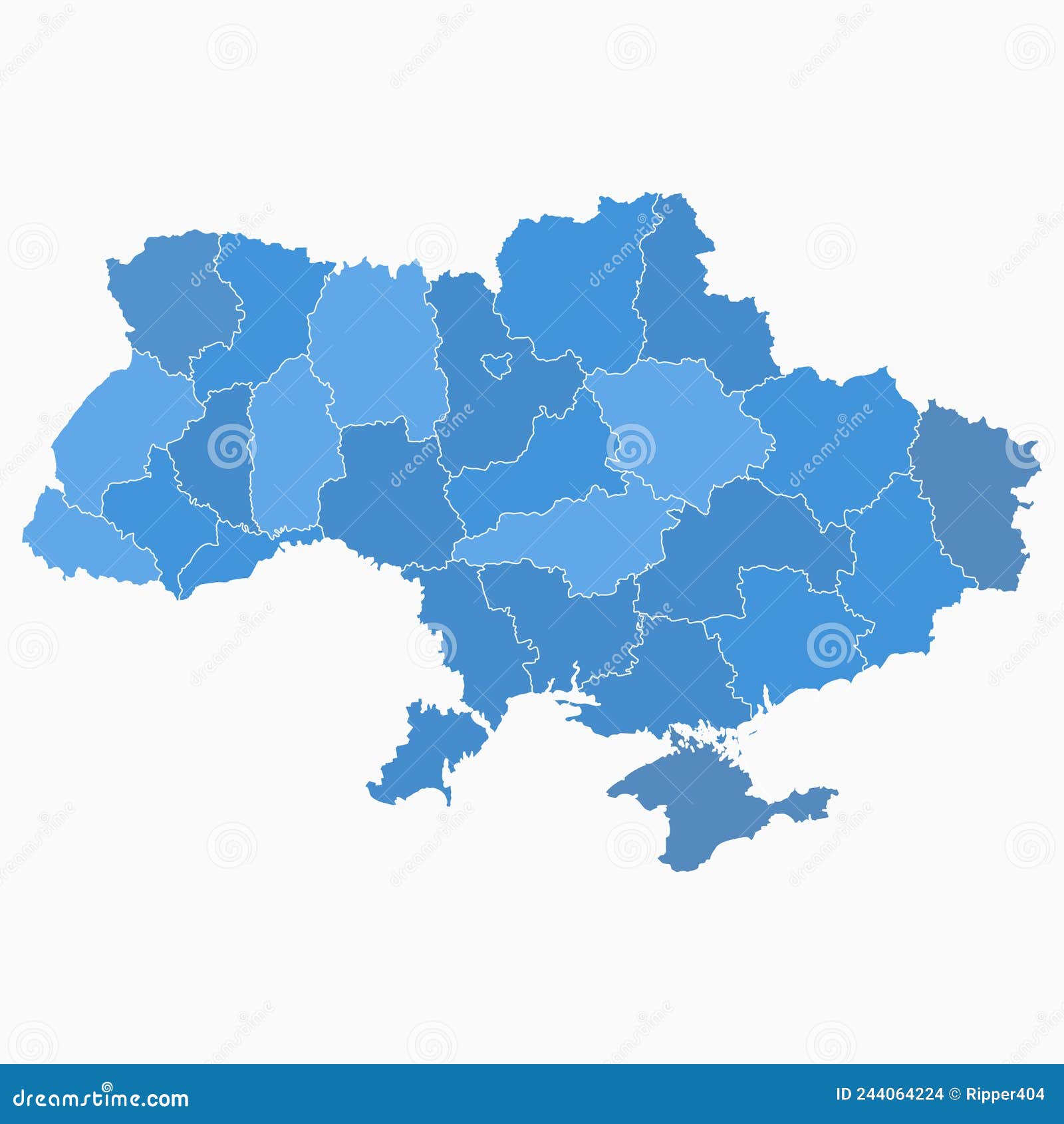 Ukraine Blue Map on White Background Ukraine Modern Icon Map Ukraine ...