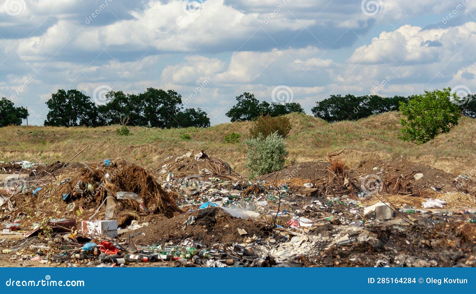 Pollution of Nature, Spontaneous Garbage Dump in the Field ...