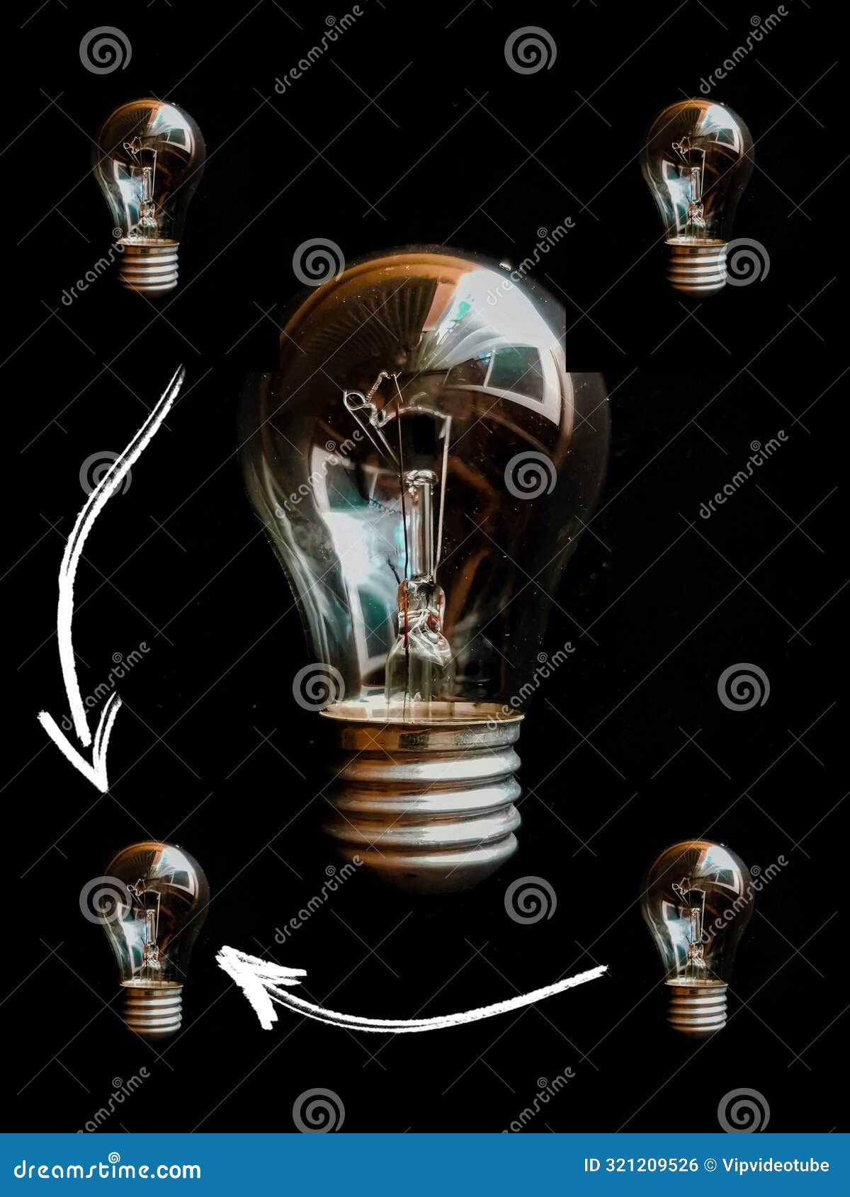 Ukraine Electricity Concept In A Light Bulb On A Black Background ...