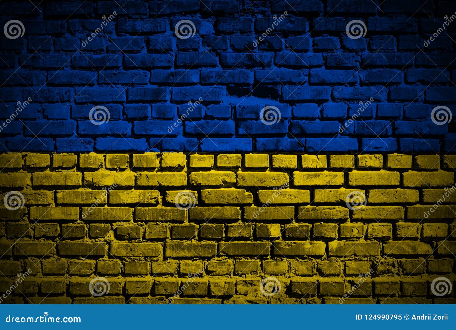 Ukraine Flag on a Brick Wall Stock Image - Image of flag, democracy ...