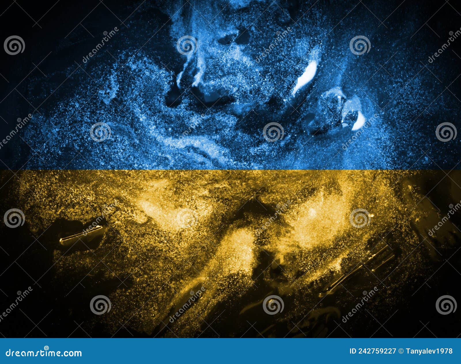 Ukraine Flag Colors Abstract Background Stock Image - Image of artistic ...
