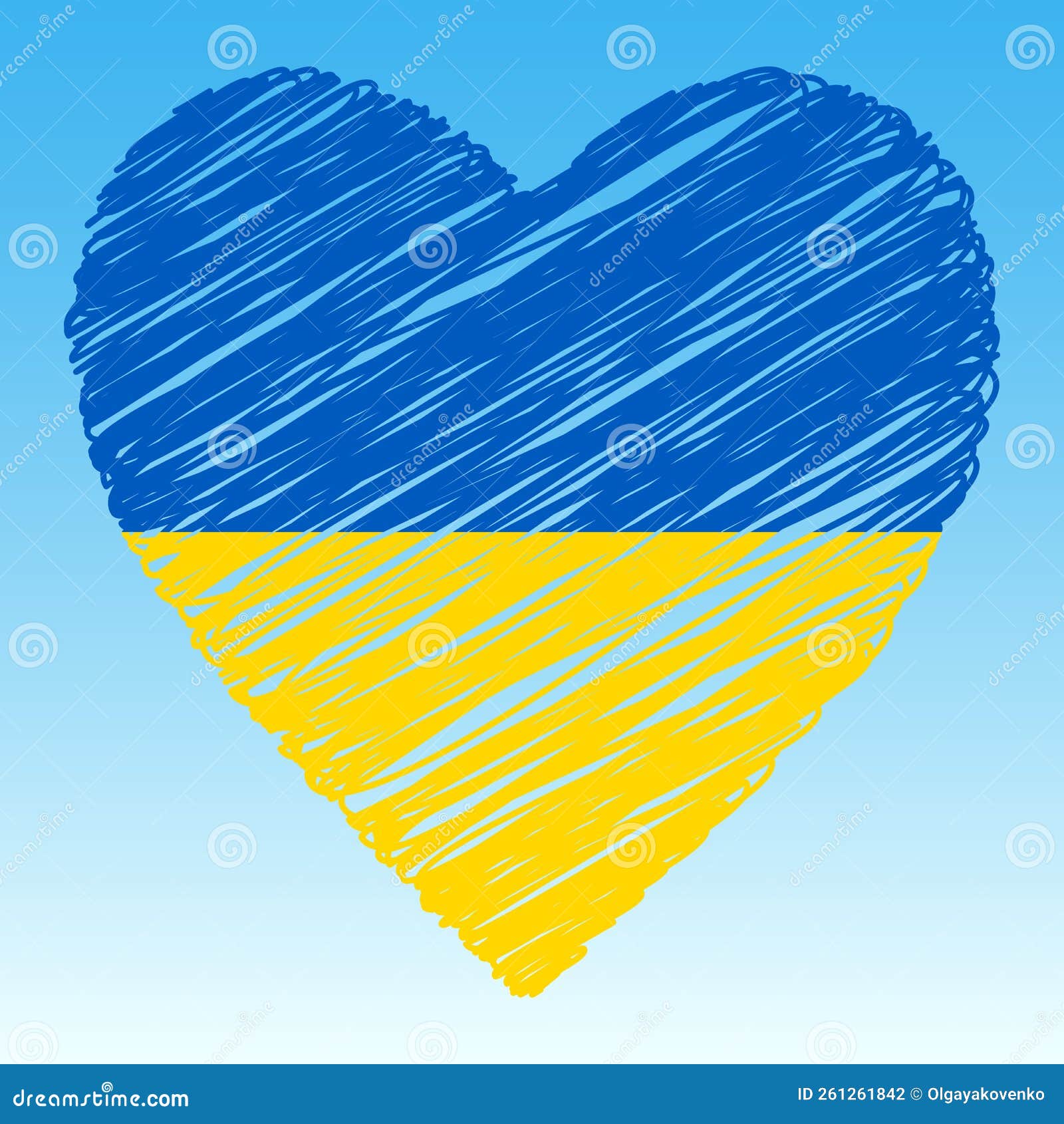 Ukraine Flag, Heart Shape, Grunge Style Stock Vector - Illustration of ...
