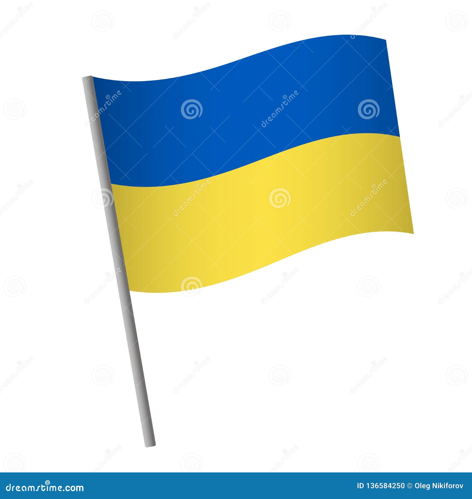 Ukraine flag icon stock illustration. Illustration of ukraine - 136584250