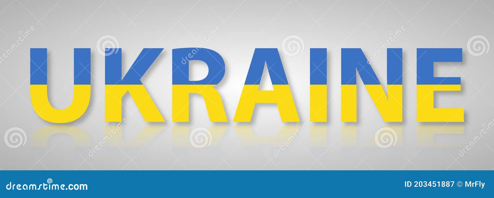 Ukraine Flag Letters, Vector Illustration Stock Vector - Illustration ...