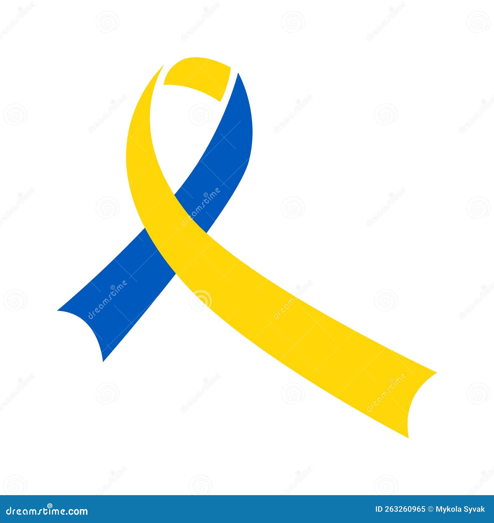 Ukraine flag ribbon stock vector. Illustration of celebration - 263260965