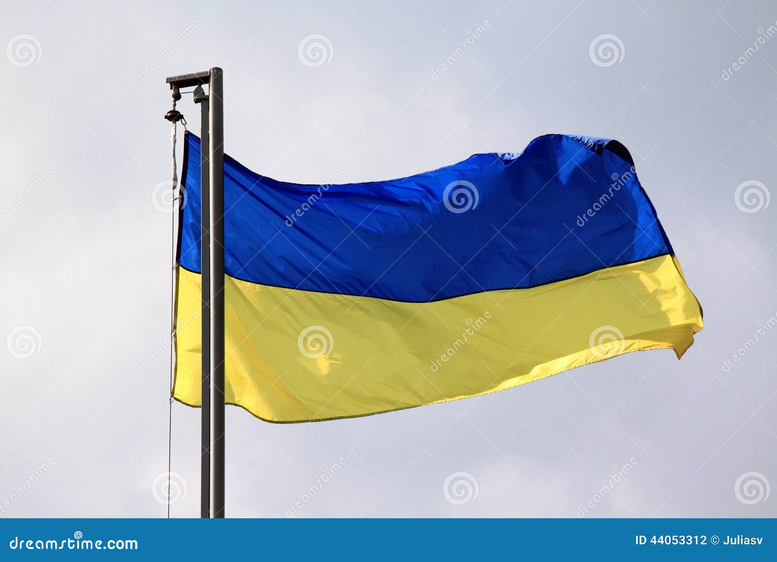 Ukraine Flag Waving on the Wind Stock Photo - Image of shape ...