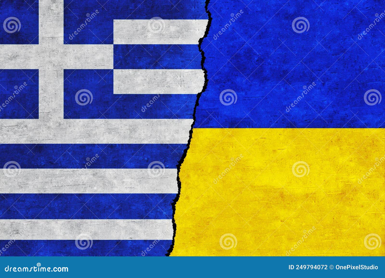 Ukraine and Greece stock photo. Image of crisis, country - 249794072