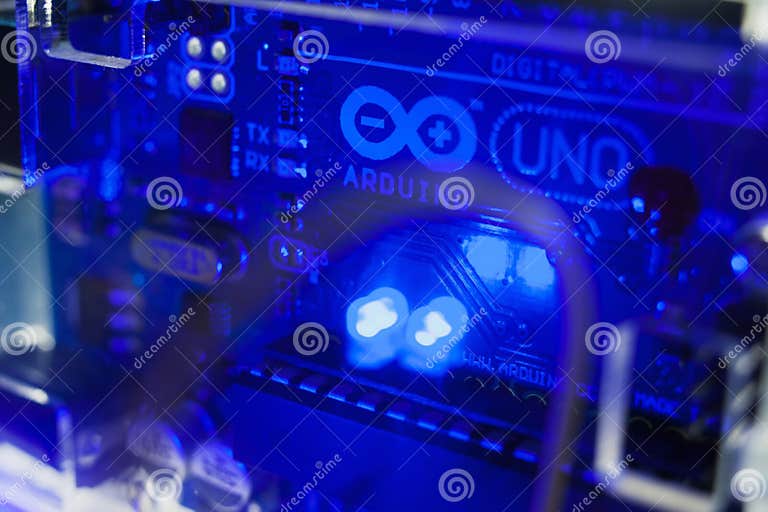 Smart Microcontroller Arduino Uno Modern Concept. Editorial Stock Image - Image of devices ...