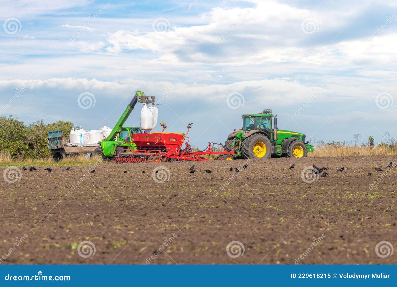 Ukraine, Khmelnytsky Region, September 2021. Loading Grain into the ...