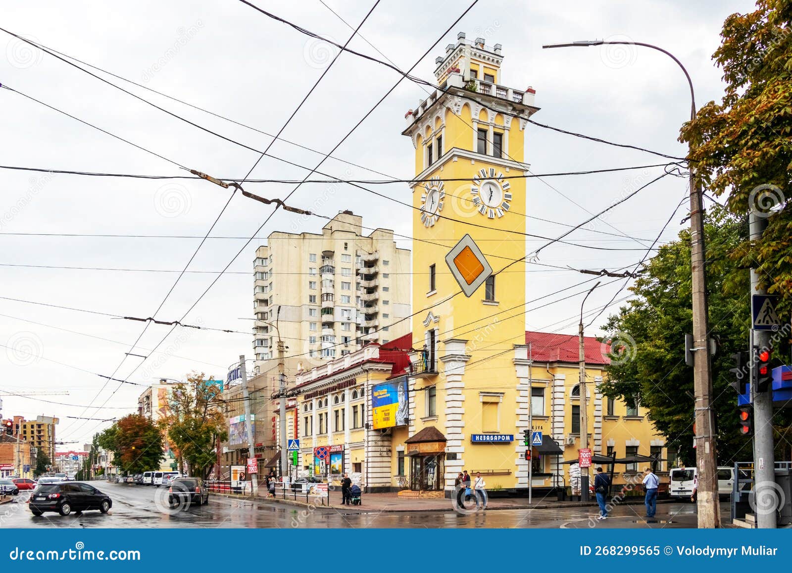 Ukraine, Khmelnytskyi, October 2022. Fire Tower in Khmelnytskyi on ...