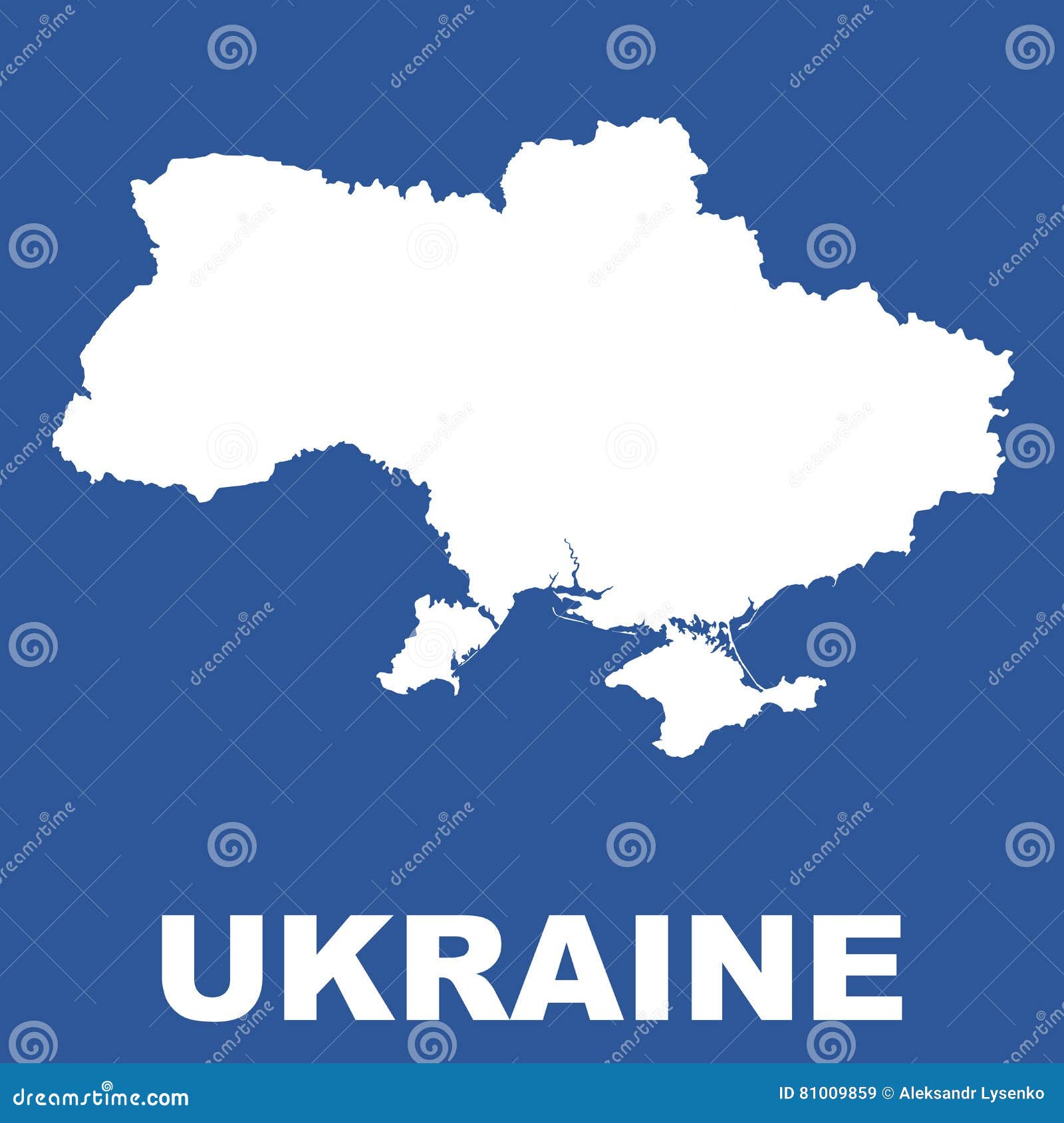 Ukraine Map on Blue Background. Stock Vector - Illustration of abstract ...