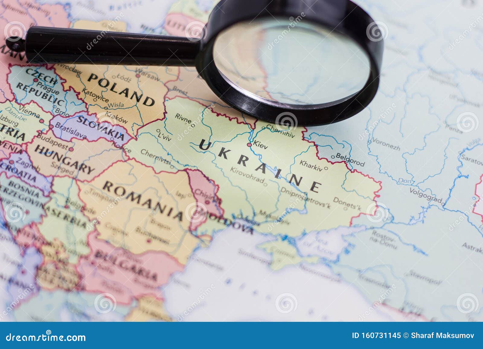 Ukraine on the Map of the World Stock Image - Image of illustrative ...