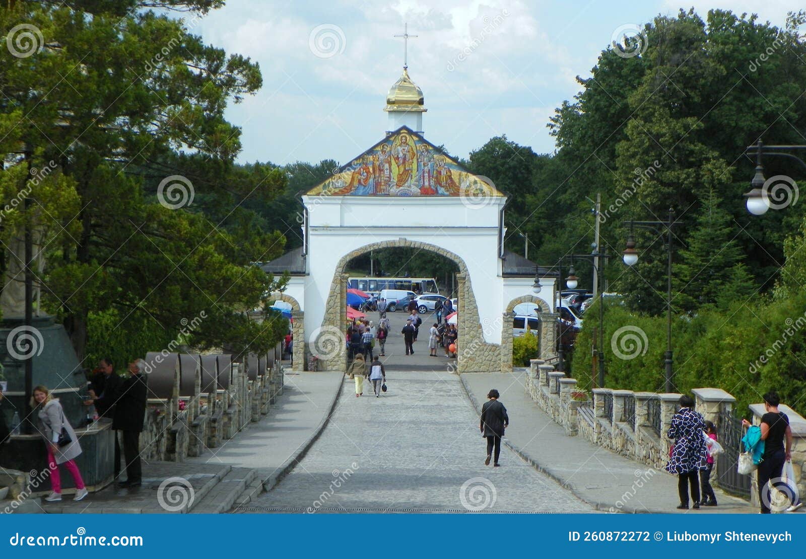 Ukraine, Monastery in Hoshiv, Entrance Gate Editorial Photography ...