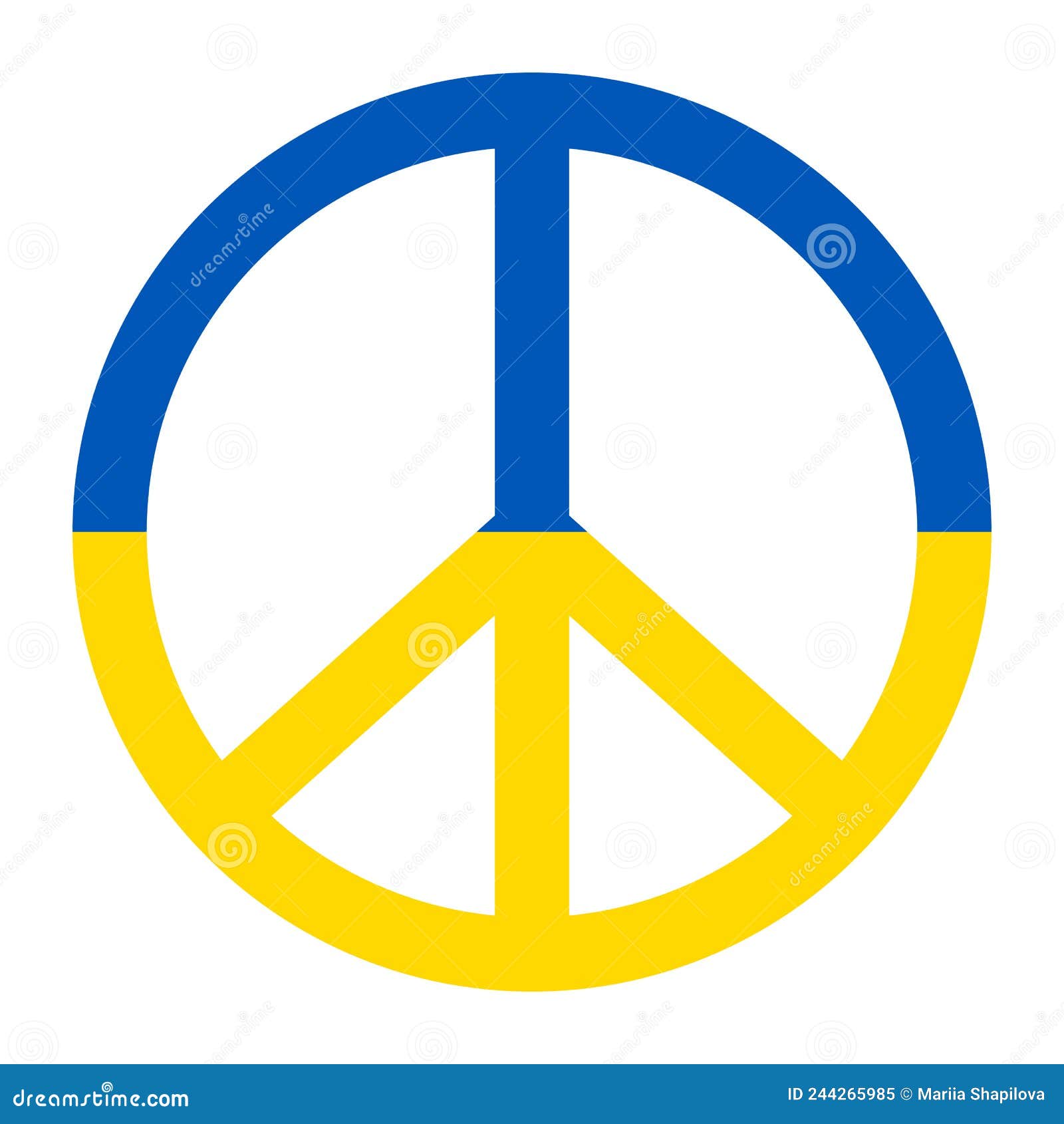 Ukraine Peace Symbol. Vector Illustration Stock Vector - Illustration ...