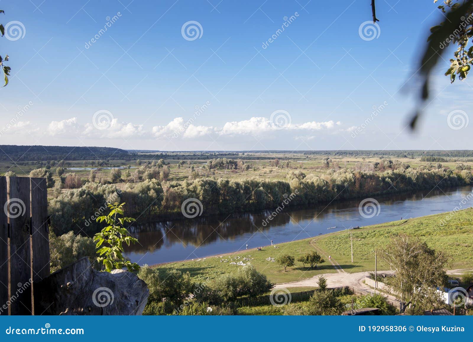Ukraine, River Desna, Sort of Village Bridges Stock Photo - Image of ...